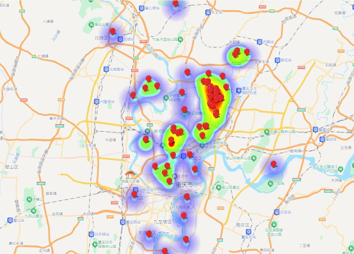 免费客户地图热力图生成器-SkyZgh.com